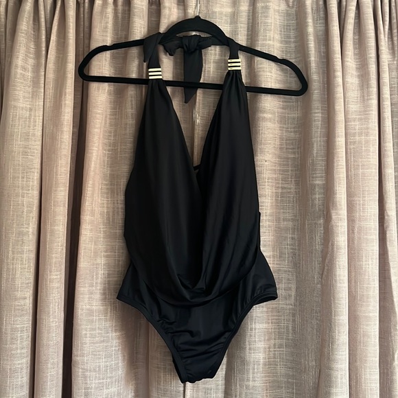 Bar III | Swim | Nwt One Piece Bar Lll Swim Suit Size M Black | Poshmark